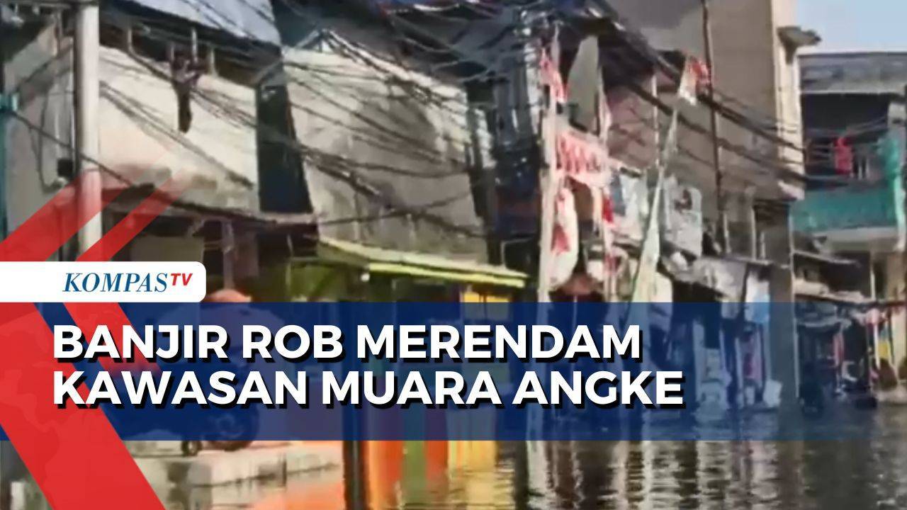 Banjir Rob Merendam Kawasan Muara Angke Jakut - Kompas TV | Vidio