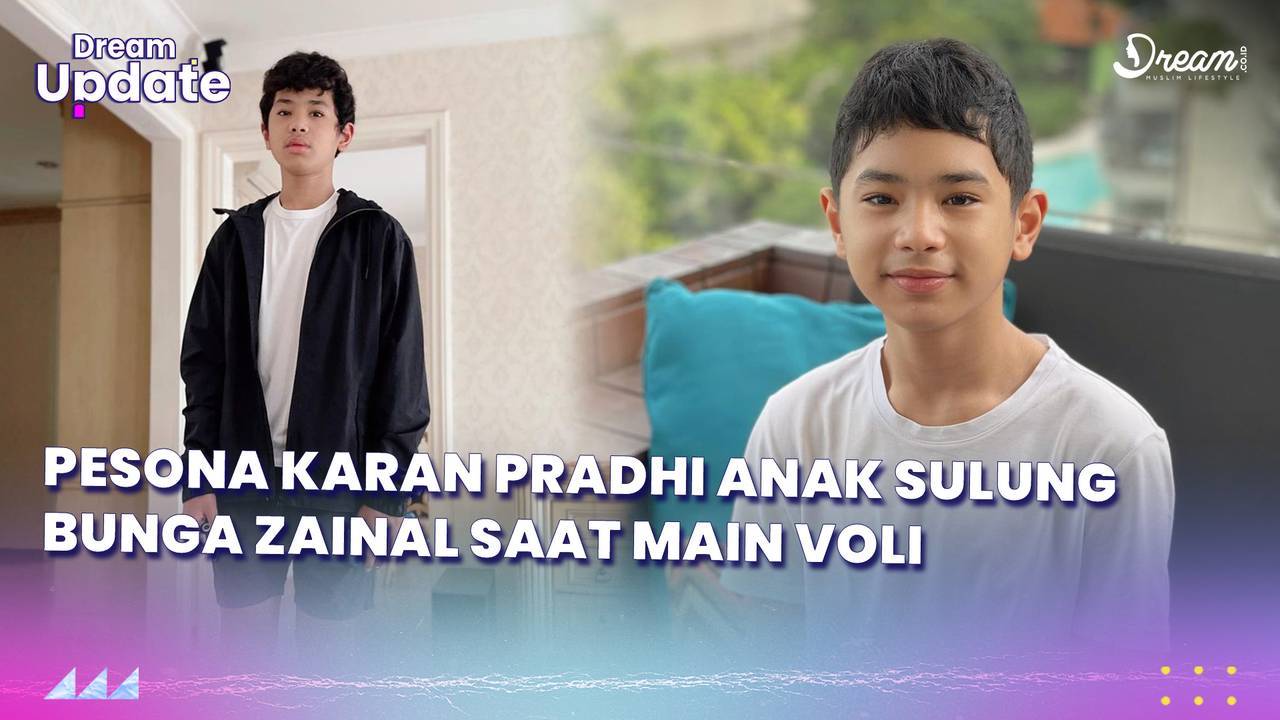 Pesona Karan Pradhi Anak Sulung Bunga Zainal Saat Main Voli | Vidio