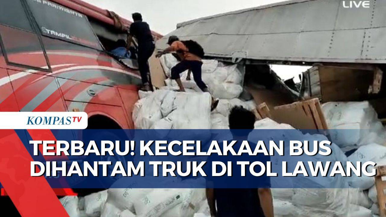 BREAKING NEWS! Kecelakaan Bus Pariwisata Dihantam Truk di Tol Lawang Menuju Malang - Kompas TV ...