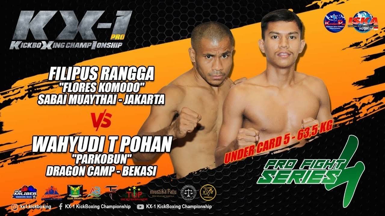 FILIPUS RANGGA VS WAHYUDI T POHAN K1 RULES 63,5 KG KX 1 SERIES #4 | Vidio