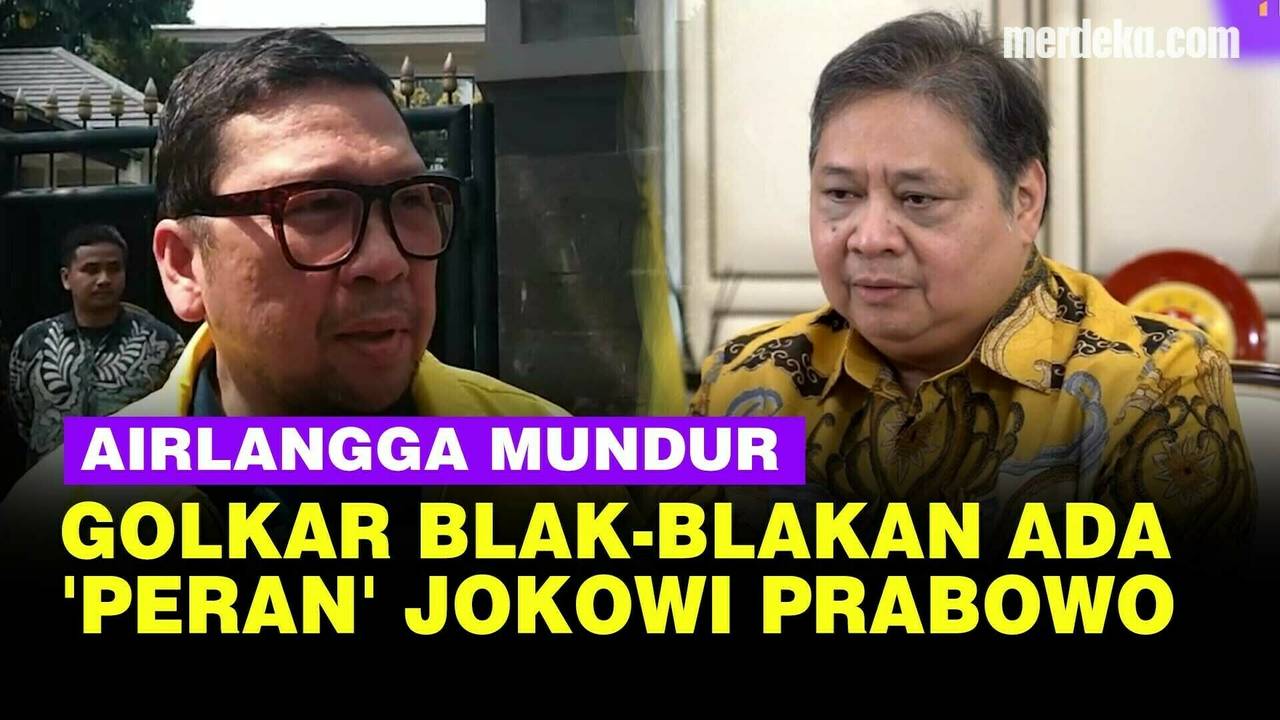 Airlangga Mundur dari Ketum, Golkar Blak-blakan Ada Peran Jokowi ...