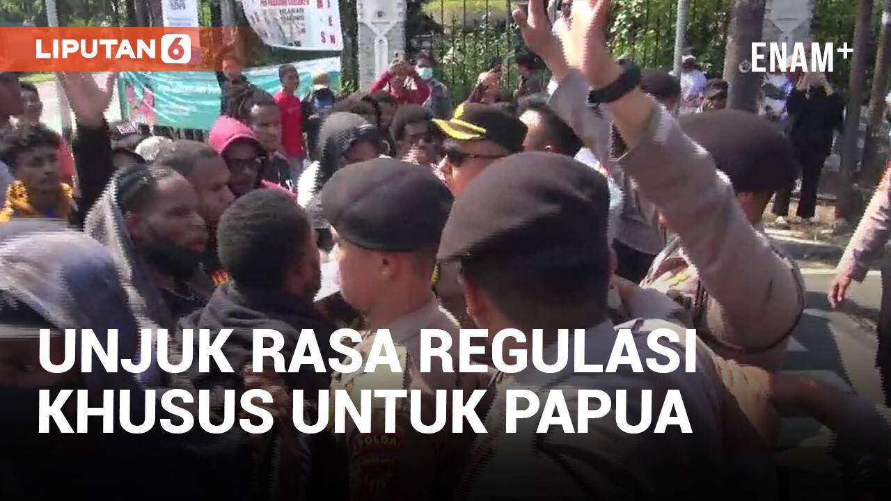 Unjuk Rasa kepala Daerah Wajib Asli Papua Berakhir Ricuh - liputan6.com ...