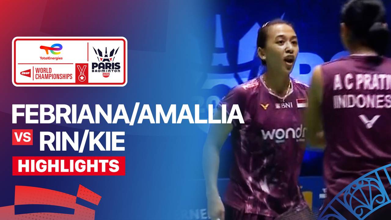 Febriana Dwipuji Kusuma/Amallia Cahaya Pratiwi (INA) vs Rin Iwanaga/Kie ...