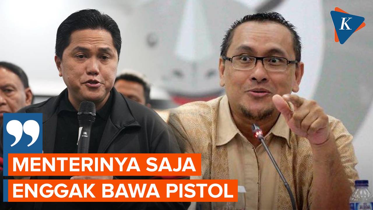 Respons Erick Thohir soal Pistol Dirut BUMN Meletus di Bandara ...