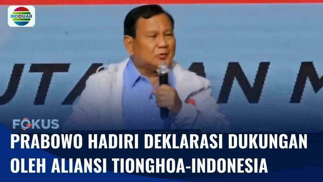 Hadiri Deklarasi Dukungan dari Aliansi Tionghoa-Indonesia, Prabowo ...