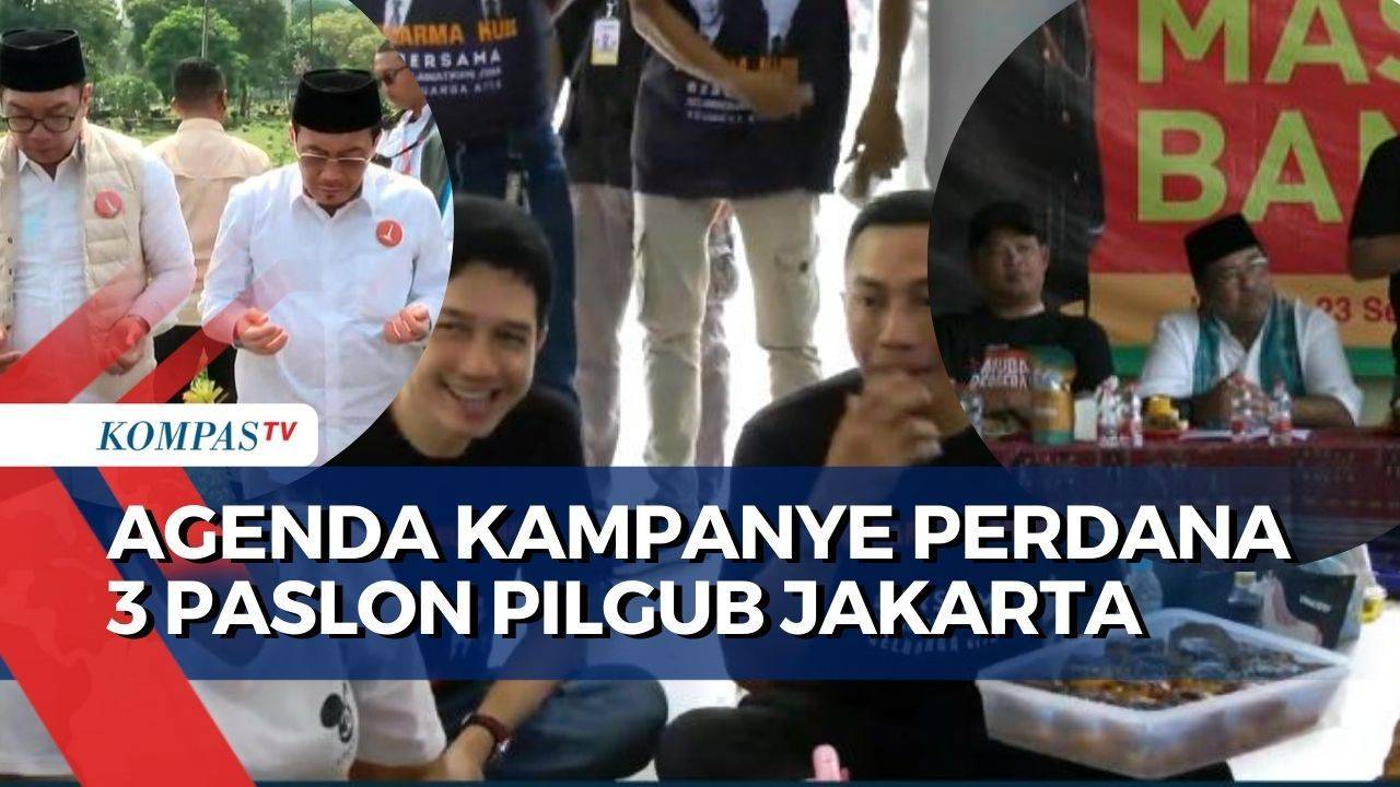 Rangkaian Agenda RK-Suswono, Dharma-Kun dan Pramono-Rano Hari Pertama Kampanye di Jakarta ...