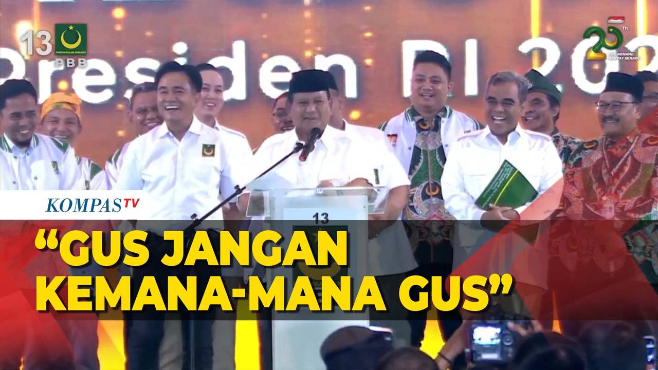 Bikin Ketawa! Prabowo Sindir Cak Imin di Milad PBB: Gus Jangan ke Mana ...