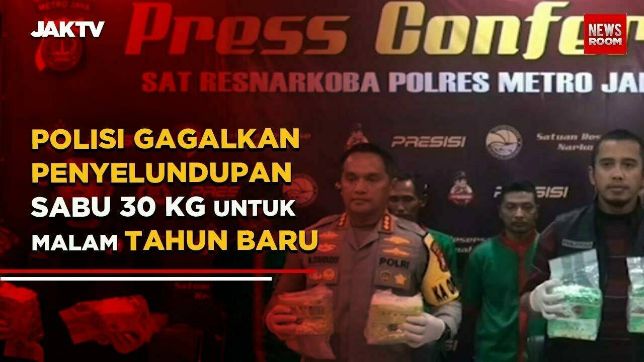Polisi Gagalkan Penyelundupan Sabu 30 Kg Untuk Malam Tahun Baru - jaktv.official | Vidio