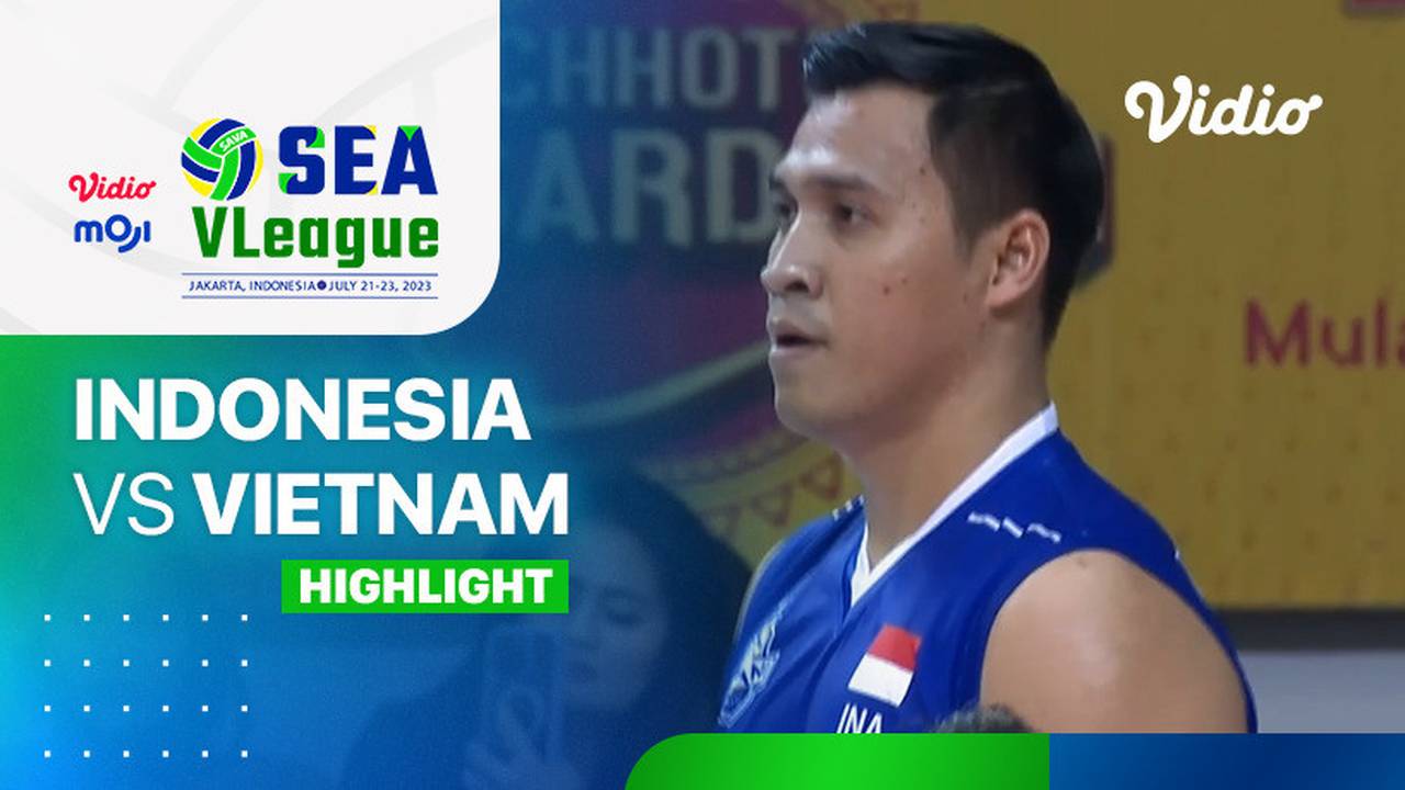 Highlights | Putra: Indonesia vs Vietnam | SEA VLeague 2023 - Indonesia | Vidio