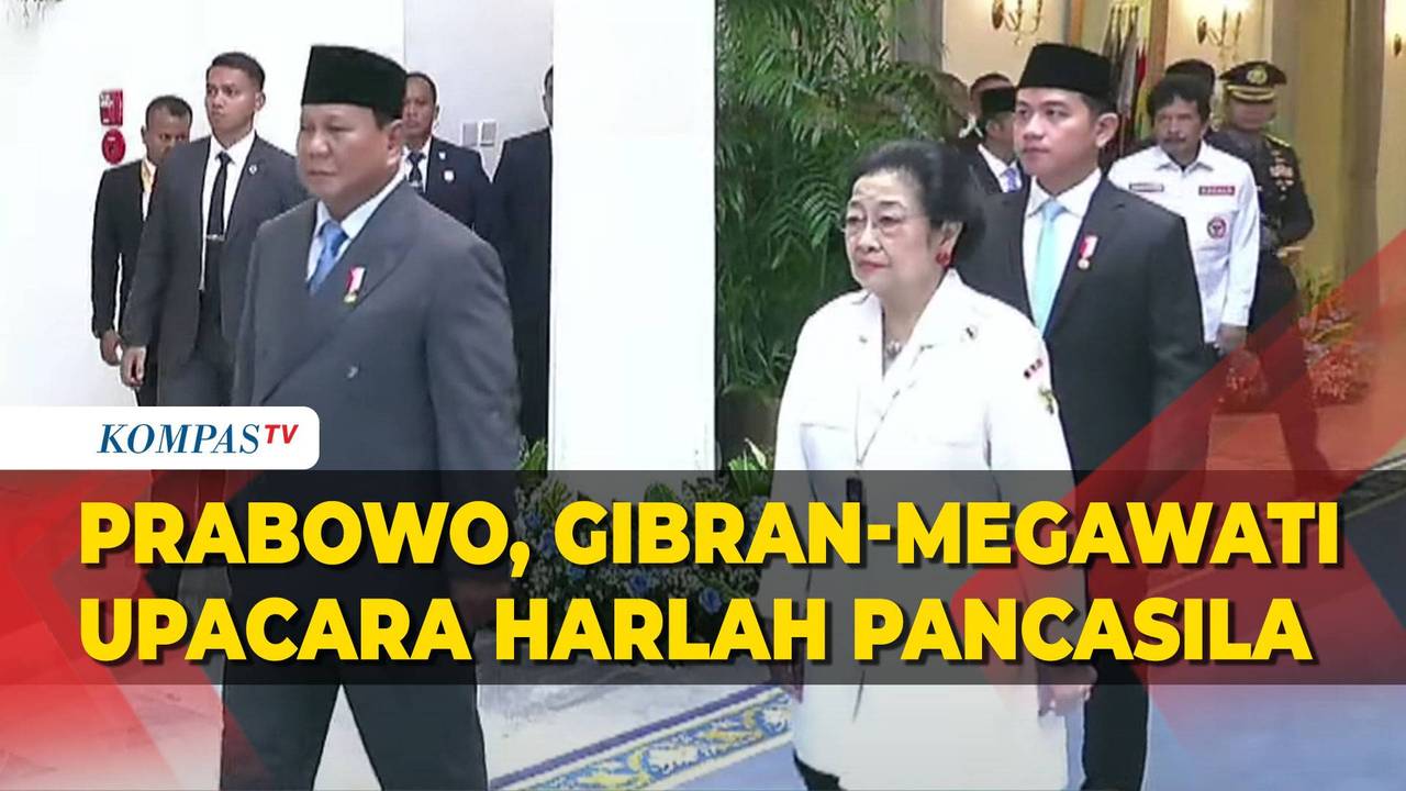 Presiden Prabowo, Wapres Gibran, hingga Megawati Hadiri Upacara Peringatan Hari Lahir Pancasila ...