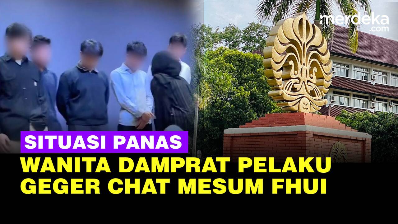 Situasi Panas 16 Terduga Pelaku Chat Mesum FHUI Muncul Disoraki Hingga ...