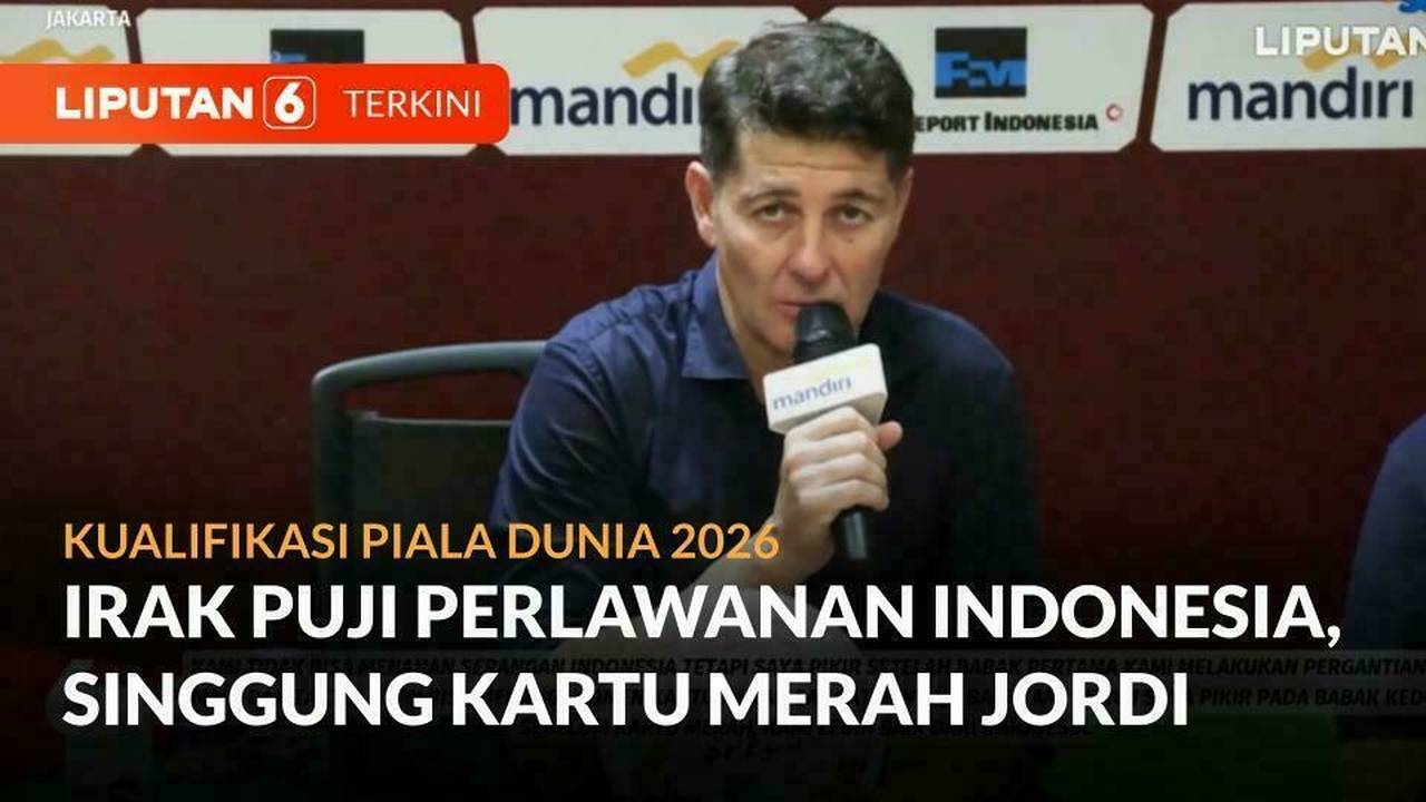 Pelatih Timnas Irak Puji Permainan Timnas Indonesia, Ungkap Kunci ...