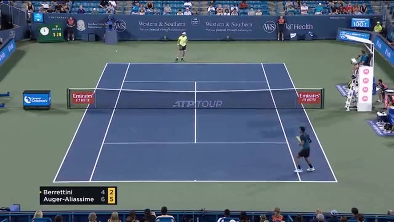 Match Highlight | Felix Auger-Aliassime 2 vs 0 Matteo Berrettini | Western & Southern Open 2021 ...