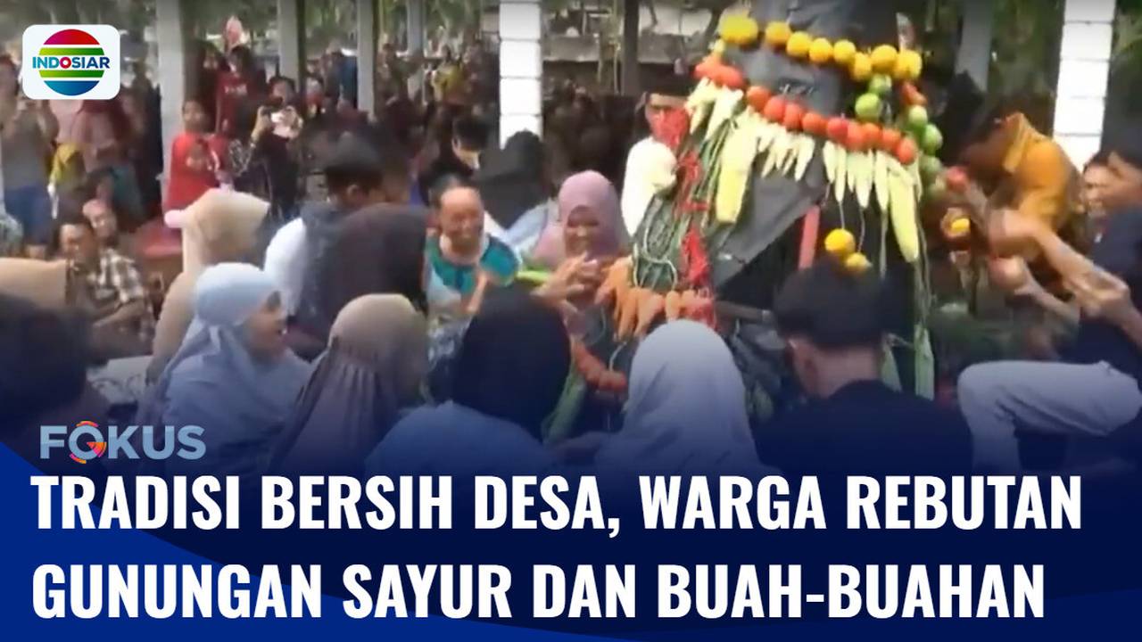 Tradisi Bersih Desa di Klaten, Warga Berebut Gunungan Sayur dan Buah ...