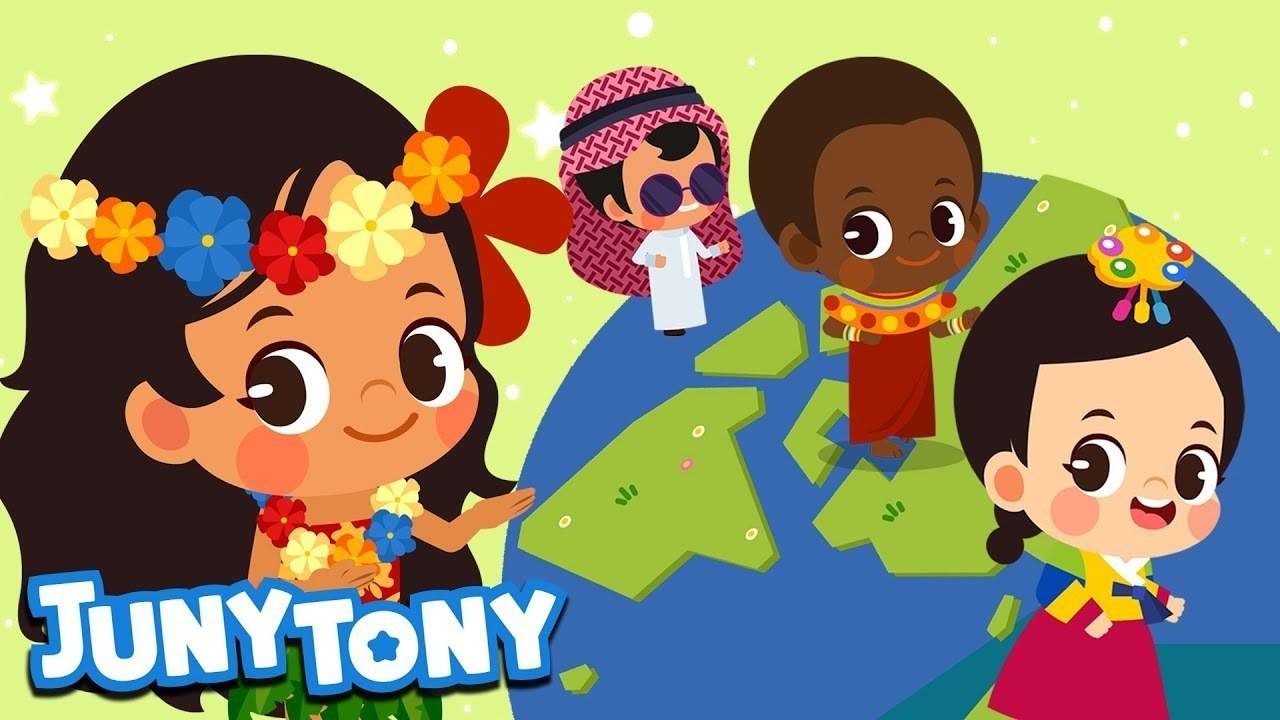 JunyTony - Explore World Songs for Kid - Hello Around the World (2021)