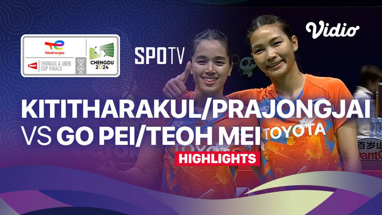 Jongkolphan Kititharakul/Rawinda Prajongjai (THA) vs Go Pei Kee/Teoh ...