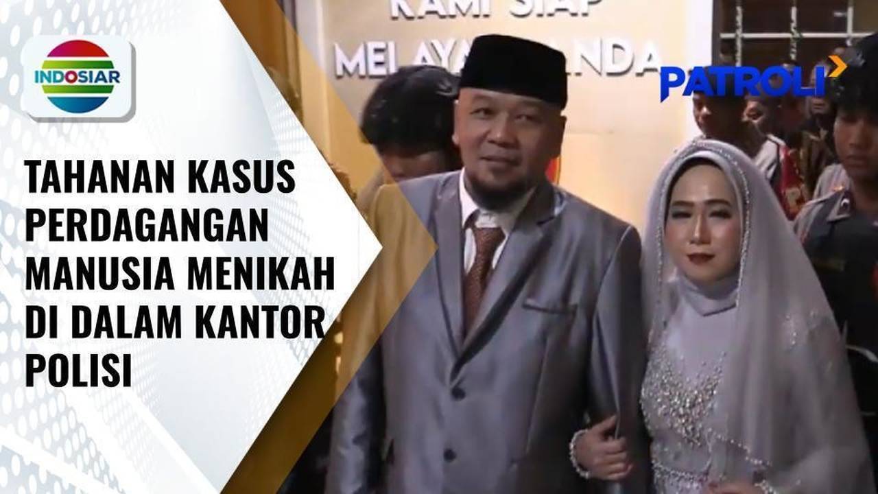 Seorang Tahanan Kasus Perdagangan Manusia Menikah di Dalam Kantor Polisi Secara Khidmat ...