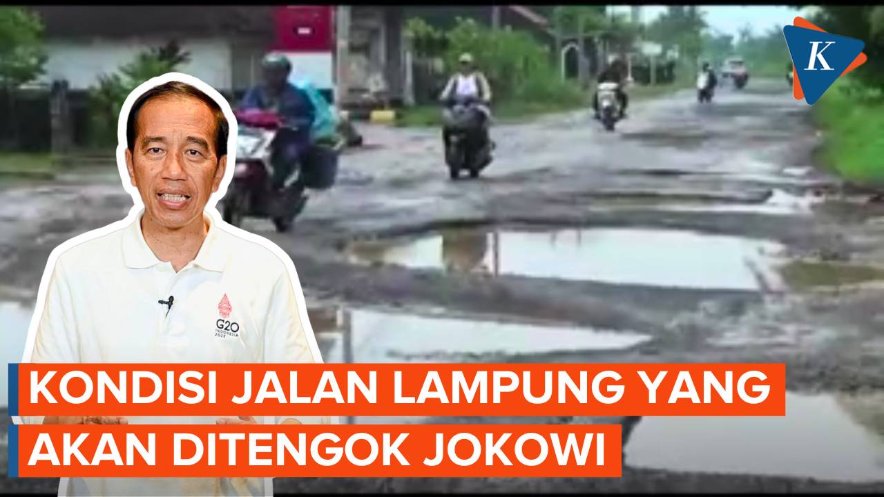 Perbaikan Mendadak Jalan di Lampung, Digarap H-2 Kedatangan Jokowi - Kompascom | Vidio