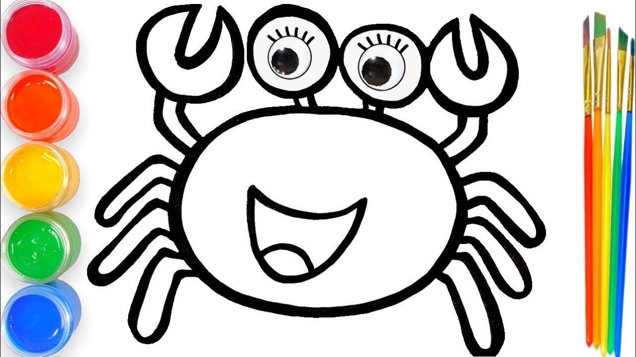 Bagaimana Menggambar Kepiting untuk Anak-Anak