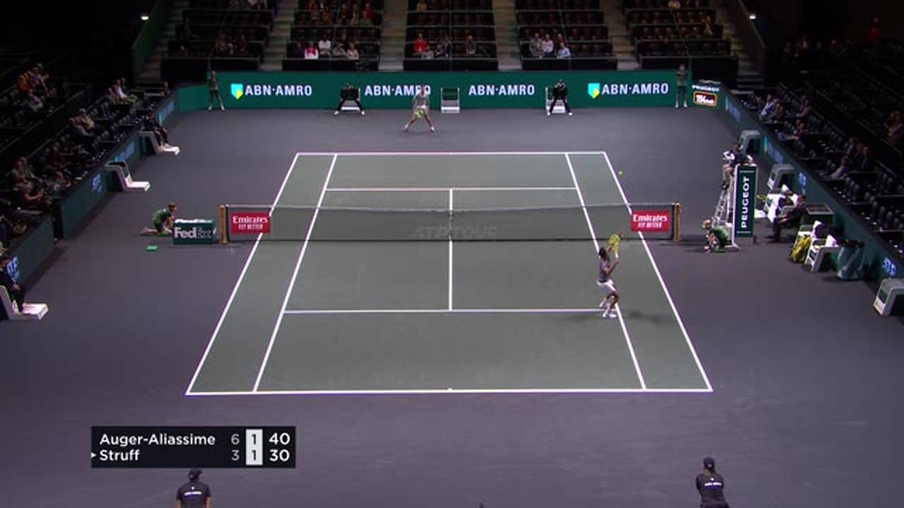 Match Highlight | Felix Auger-Aliassime 2 vs 1 Jan-Lennard Struff | ABN AMRO World Tennis ...