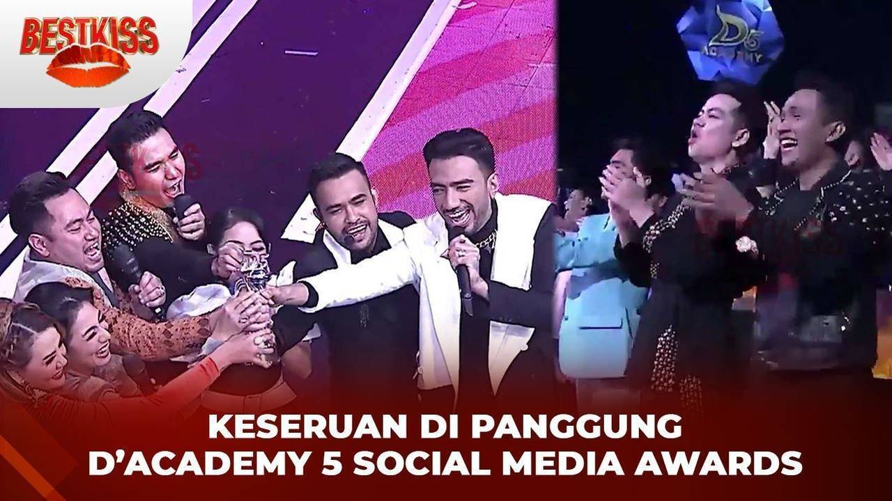 Seru!! Begini Kemeriahan Di Panggung D'Academy 5 Social Media Awards | Best Kiss | Vidio