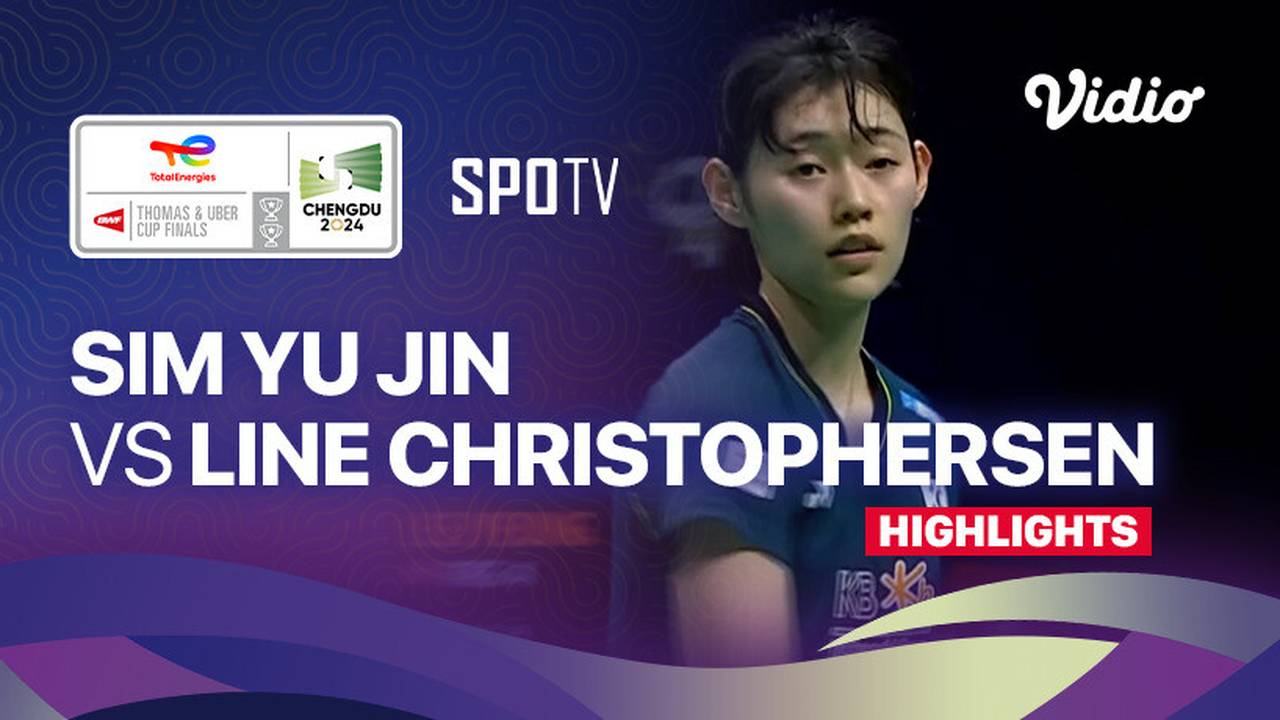 Sim Yu Jin (KOR) vs Line Christophersen (DEN) - Highlights | Uber Cup Chengdu 2024 - Women's ...