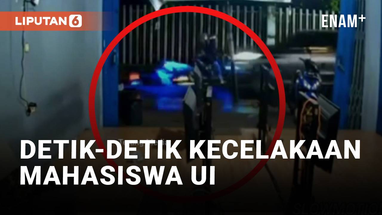 Terungkap! Rekaman CCTV Kecelakaan Mahasiswa UI - LiputanEnam | Vidio