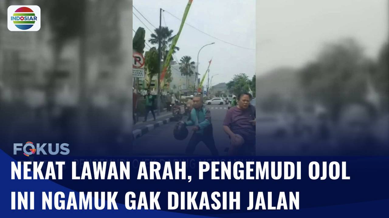 Gak Dikasih Jalan Karena Lawan Arah, Pengemudi Ojol Ngamuk ke Pengemudi Mobil | Fokus - INDOSIAR ...