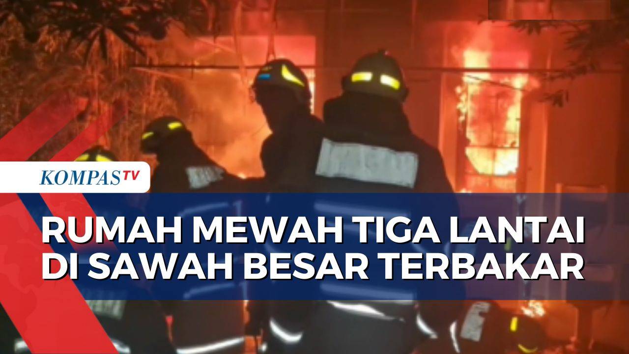 Kebakaran Melanda Rumah Mewah di Sawah Besar, 18 Unit Mobil Damkar ...