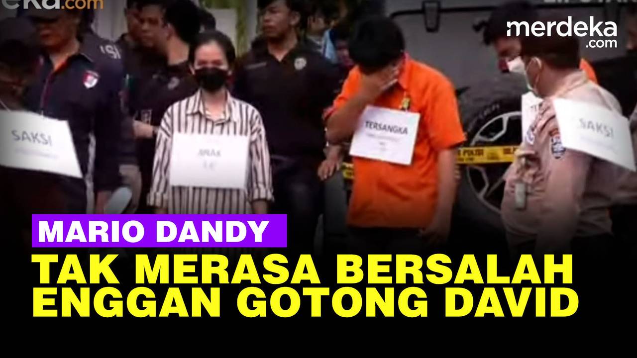 Seakan Tak Merasa Bersalah, Mario Dandy Tidak Ikut Bantu Gotong David - merdeka | Vidio