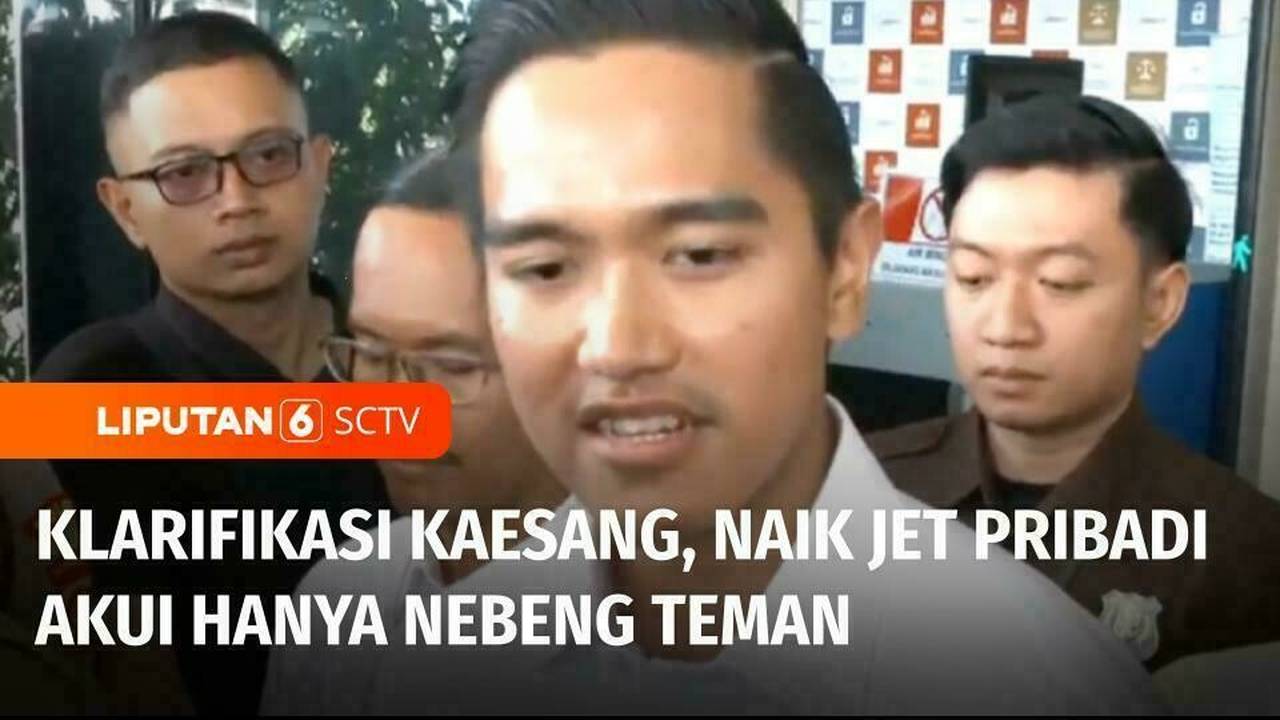 Naik Jet Pribadi, Kaesang Akui Hanya Nebeng Teman | Liputan 6 - SCTV ...