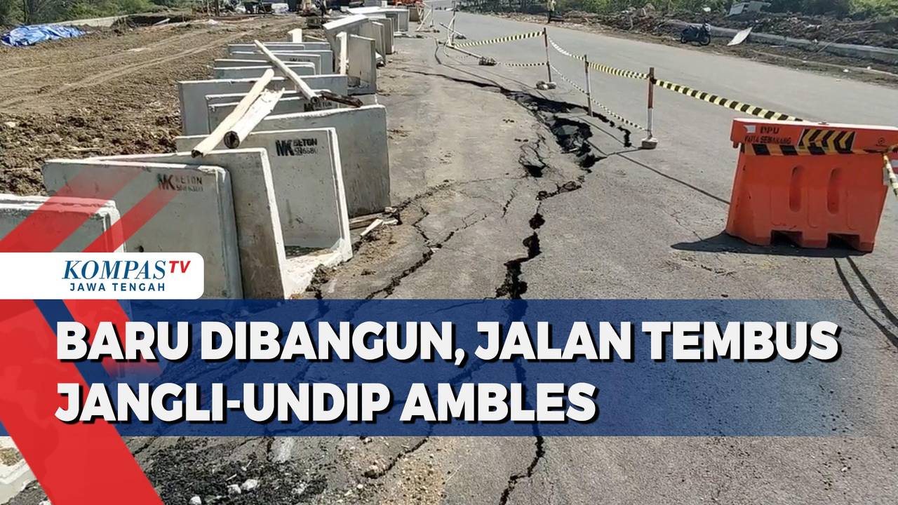 Baru Dibangun, Jalan Tembus Jangli-Undip Ambles - Kompas TV | Vidio