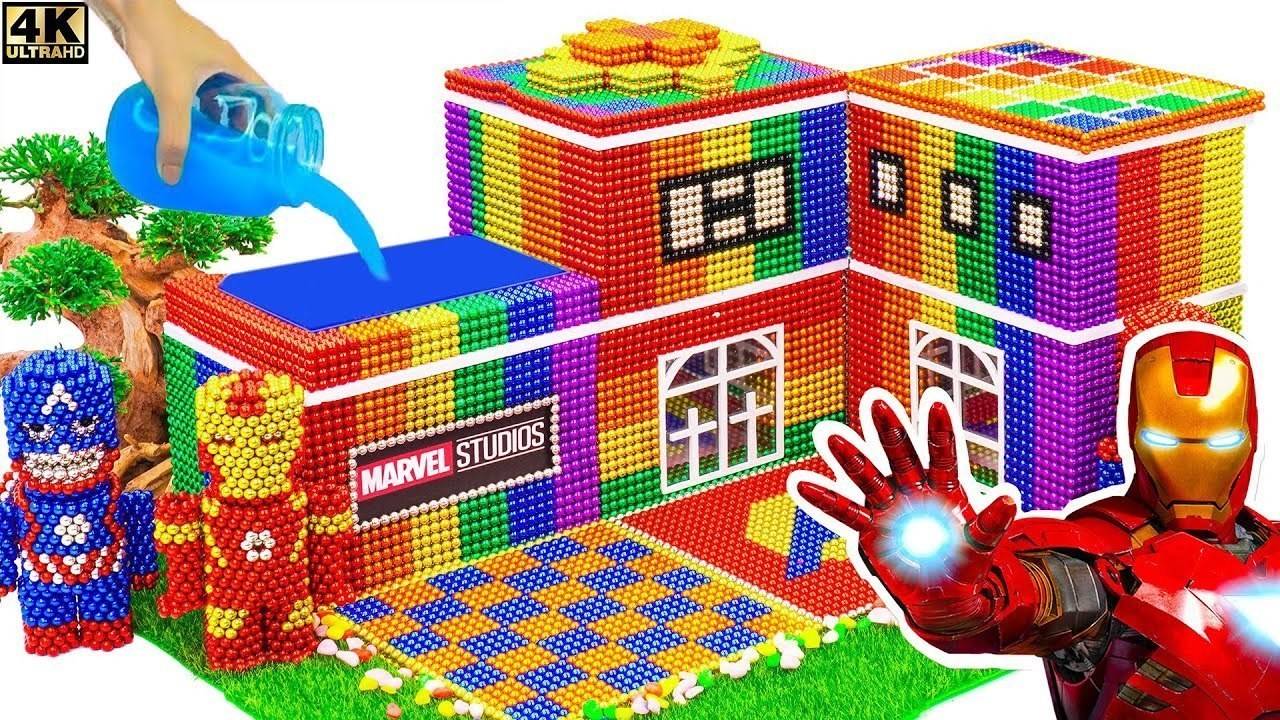Cara membuat rumah besar Malibu dari bola magnet | Vidio