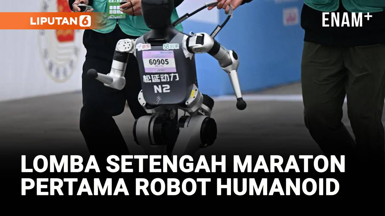 Beijing Gelar Lomba Setengah Maraton Pertama di Dunia untuk Robot Humanoid - liputan6.com | Vidio