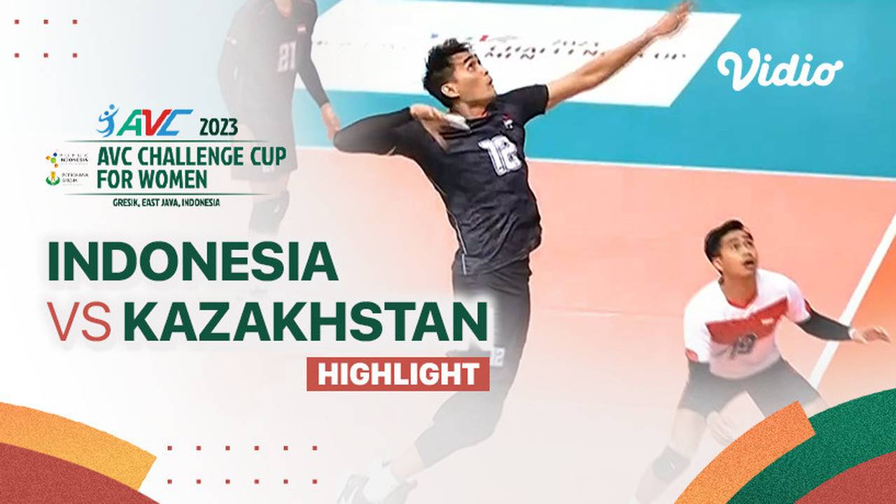 Highlights | Indonesia vs Kazakhstan | AVC Challenge Cup for Men 2023 | Vidio