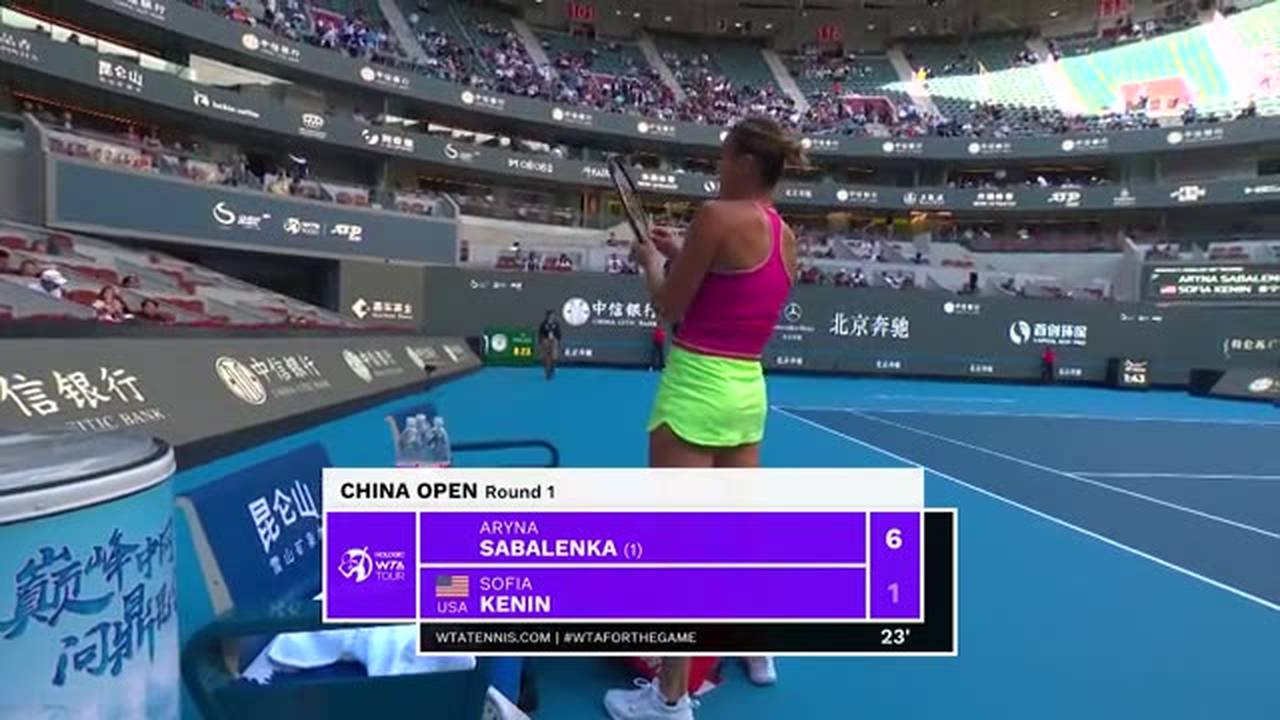Aryna Sabalenka vs Sofia Kenin - Highlights | WTA China Open 2023