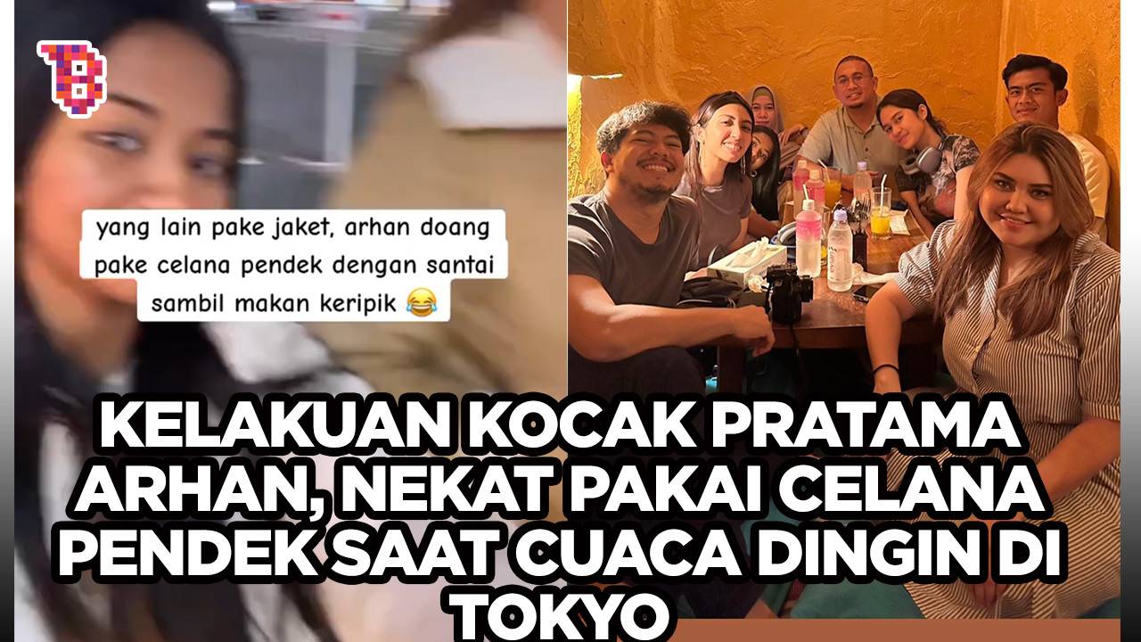Pratama Arhan santuy pakai celana pendek di Tokyo saat cuaca dingin ...