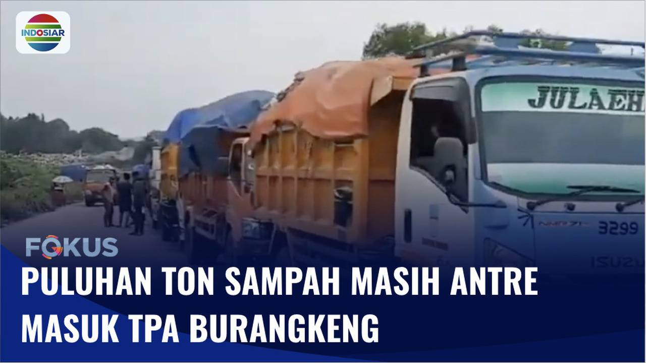 Imbas Longsor, Puluhan Truk Pengangkut Sampah Masih Antre Masuk TPA ...