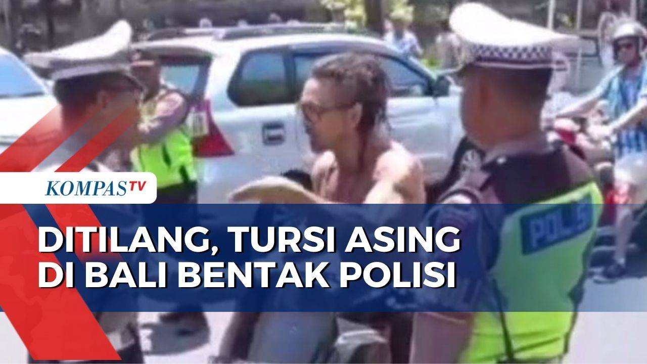 Terjaring Razia Lalu Lintas, Turis Asing di Bali Bentak Polisi - Kompas TV | Vidio