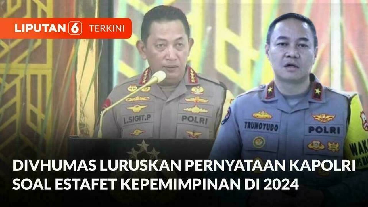 DivHumas Luruskan Informasi Pernyataan Kapolri soal Estafet ...