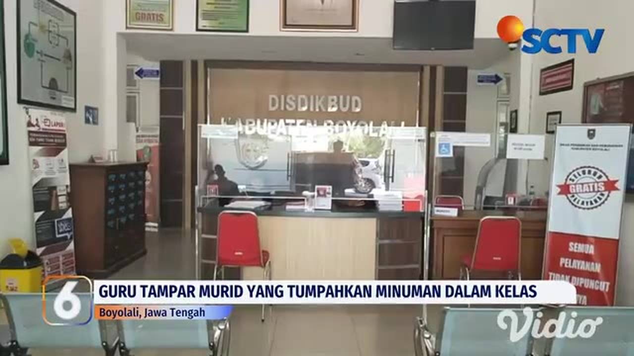 Guru Tampar Murid Yang Tumpahkan Minuman Dalam Kelas - SCTV Regional ...