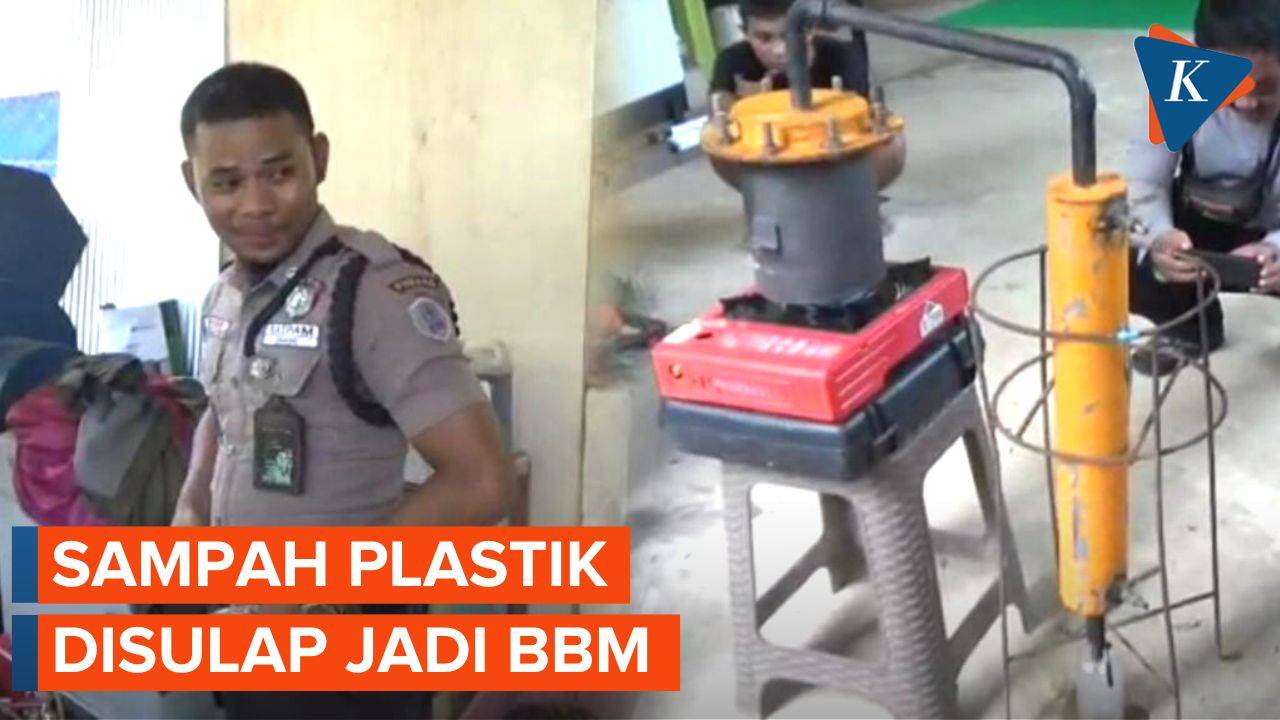 Satpam BRI Pinrang Sulap Sampah Plastik jadi BBM - Kompascom | Vidio