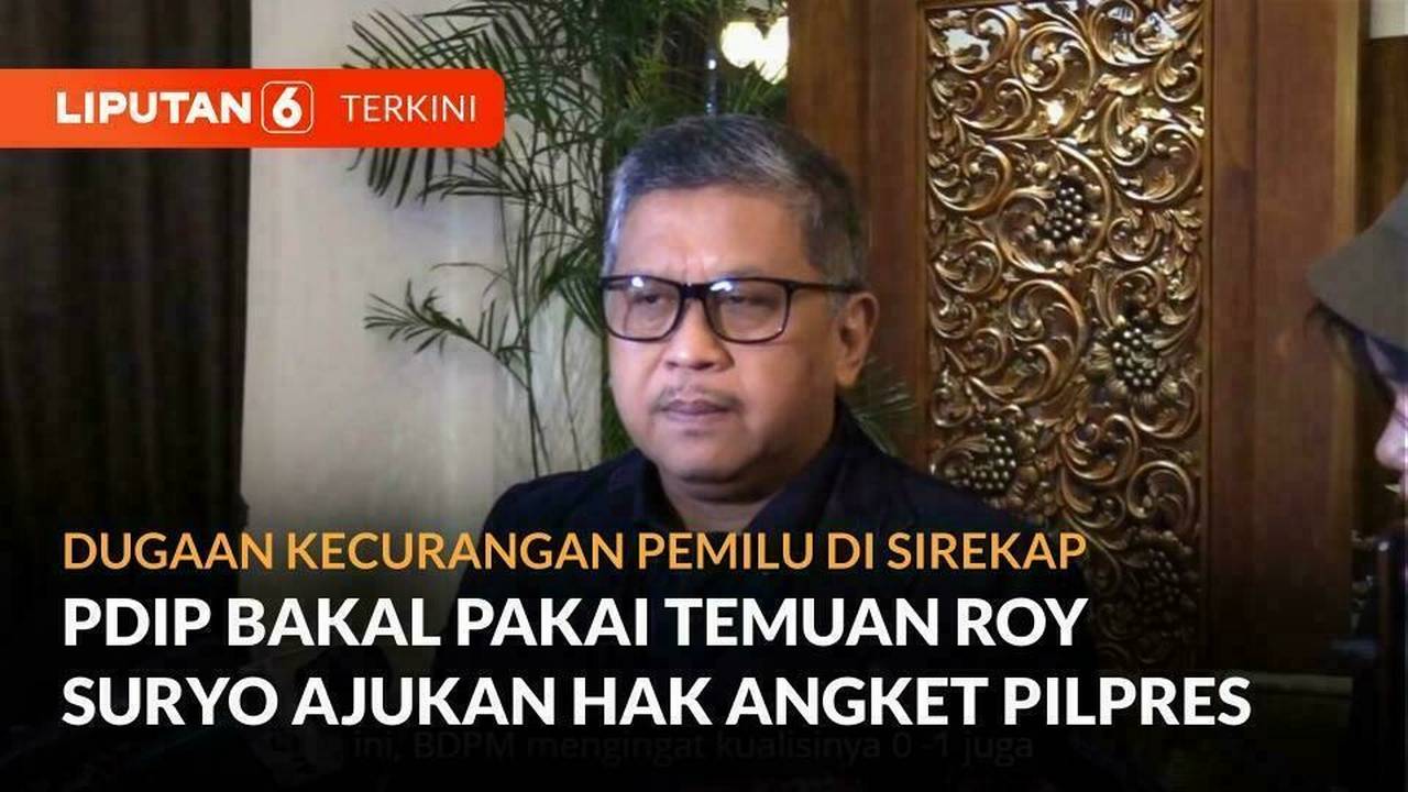 PDIP Akan Pakai Data-Data Temuan Roy Suryo untuk Ajukan Hak Angket ...