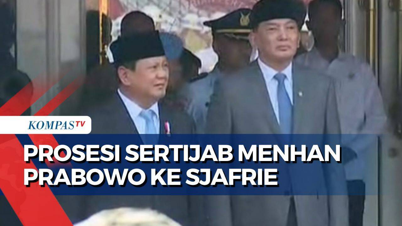 Momen Serah Terima Jabatan Menhan dari Prabowo ke Sjafrie Sjamsoeddin - Kompas TV