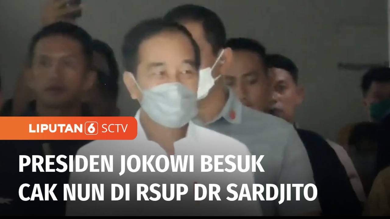 Presiden Jokowi Jenguk Budayawan Cak Nun di RSUP Dr. Sardjito ...