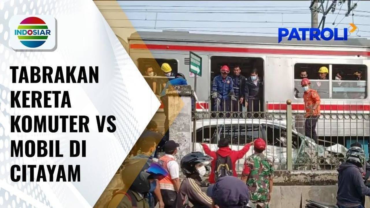 Tabrakan KRL Vs Mobil di Citayam, Penumpang Dievakuasi dari badan ...