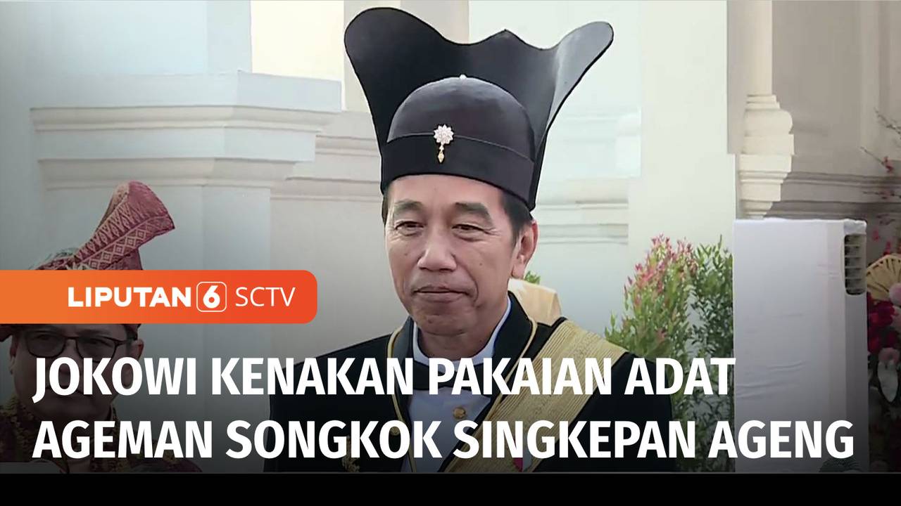 Jokowi Kenakan Baju Adat Ageman Songkok Sikepan Ageng Dalam Upacara Hut