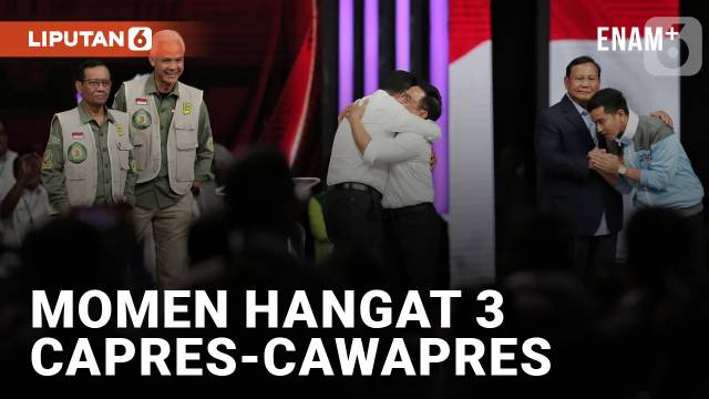 Gibran Cium Tangan Prabowo, Anies-Cak Imin Pelukan, Momen Hangat di Debat Cawapres 2024 | Enamplus