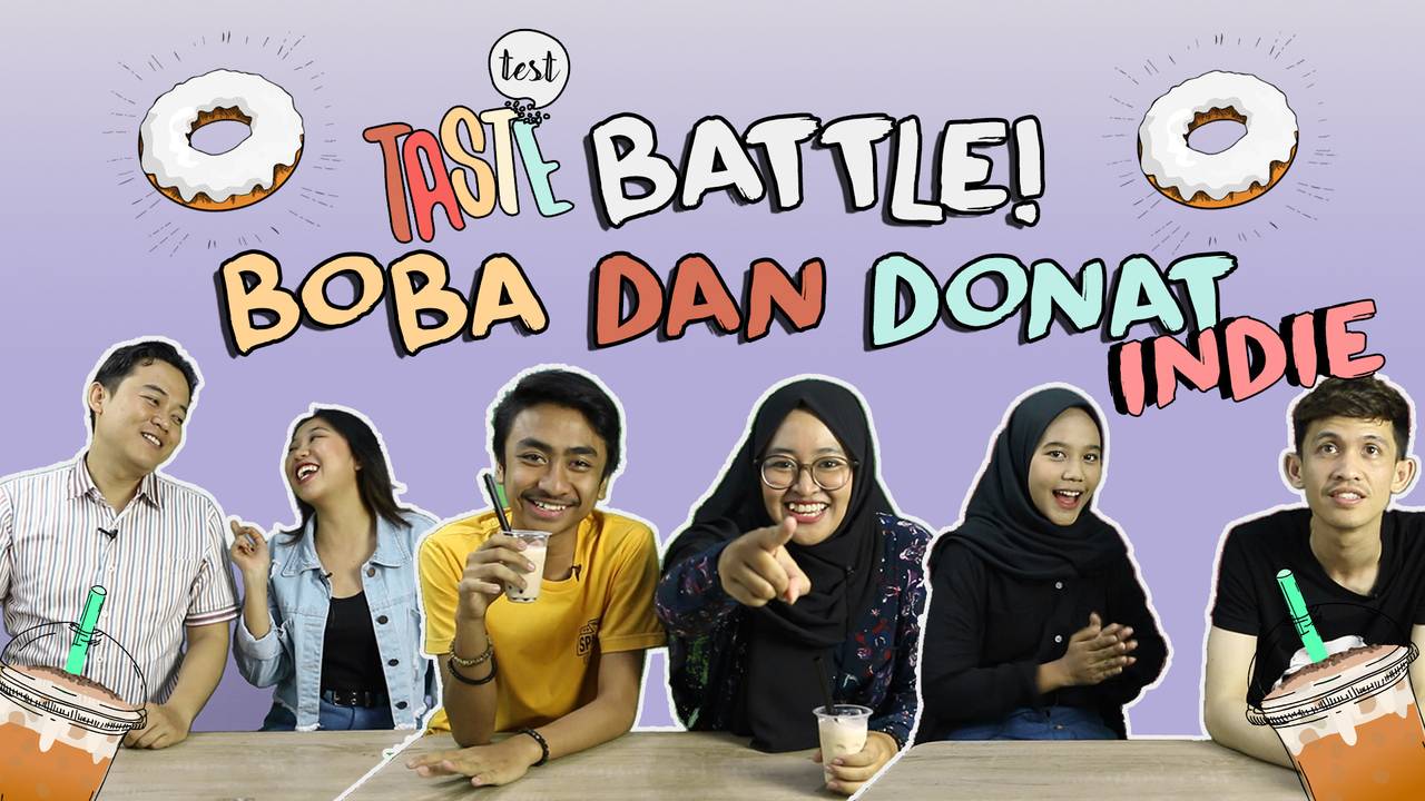 BATTLE BOBA DAN DONAT INDIE ft. INFOBDG AMBASSADOR | TASTE TEST