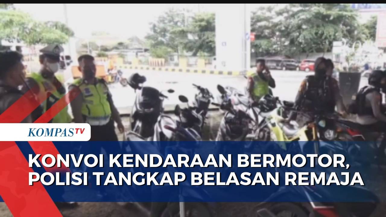 Konvoi Kendaraan Bermotor, Polisi Tangkap Belasan Remaja - Kompas TV ...